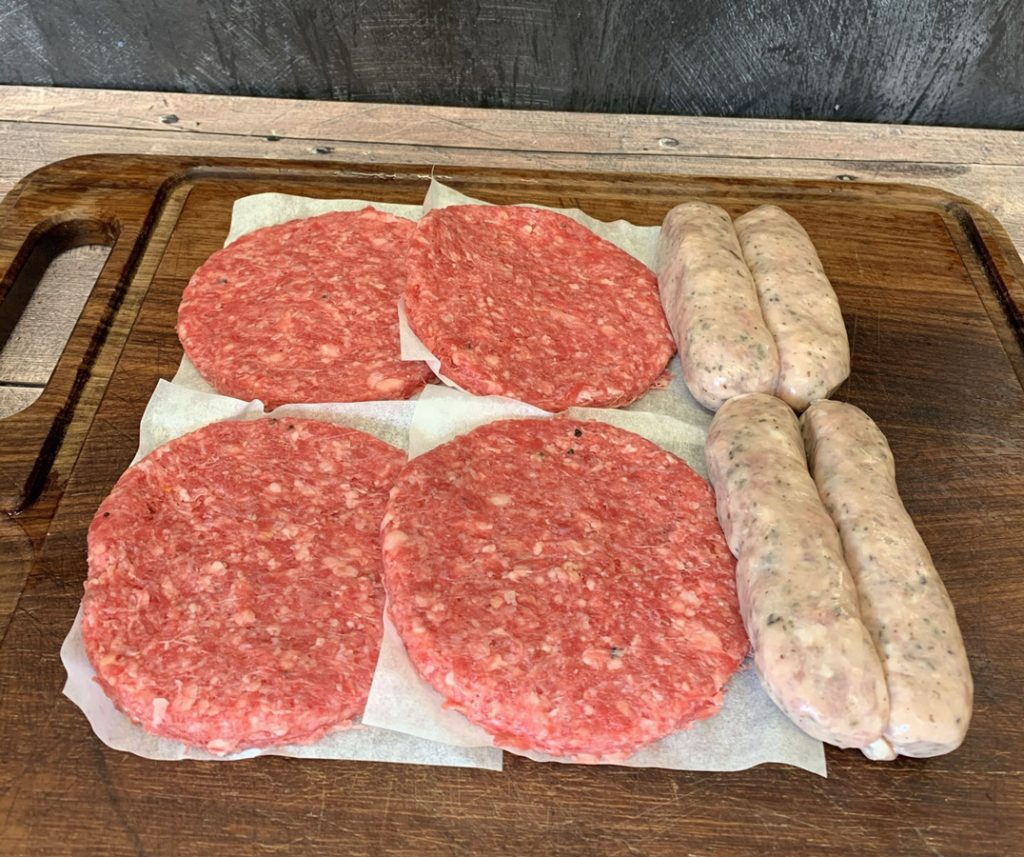 BBQ – Sausage & Burger Pack - Woburn Country Foods